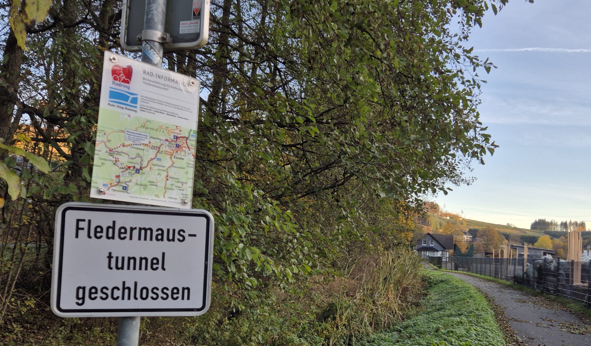Schließzeit November bis April - Fledermaus - Tunnel